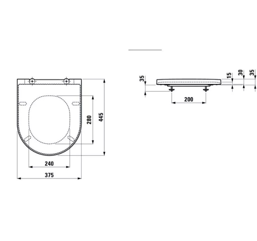 Dangtis unitazo Kartell, su Soft Close sistema, Laufen | adma.lt